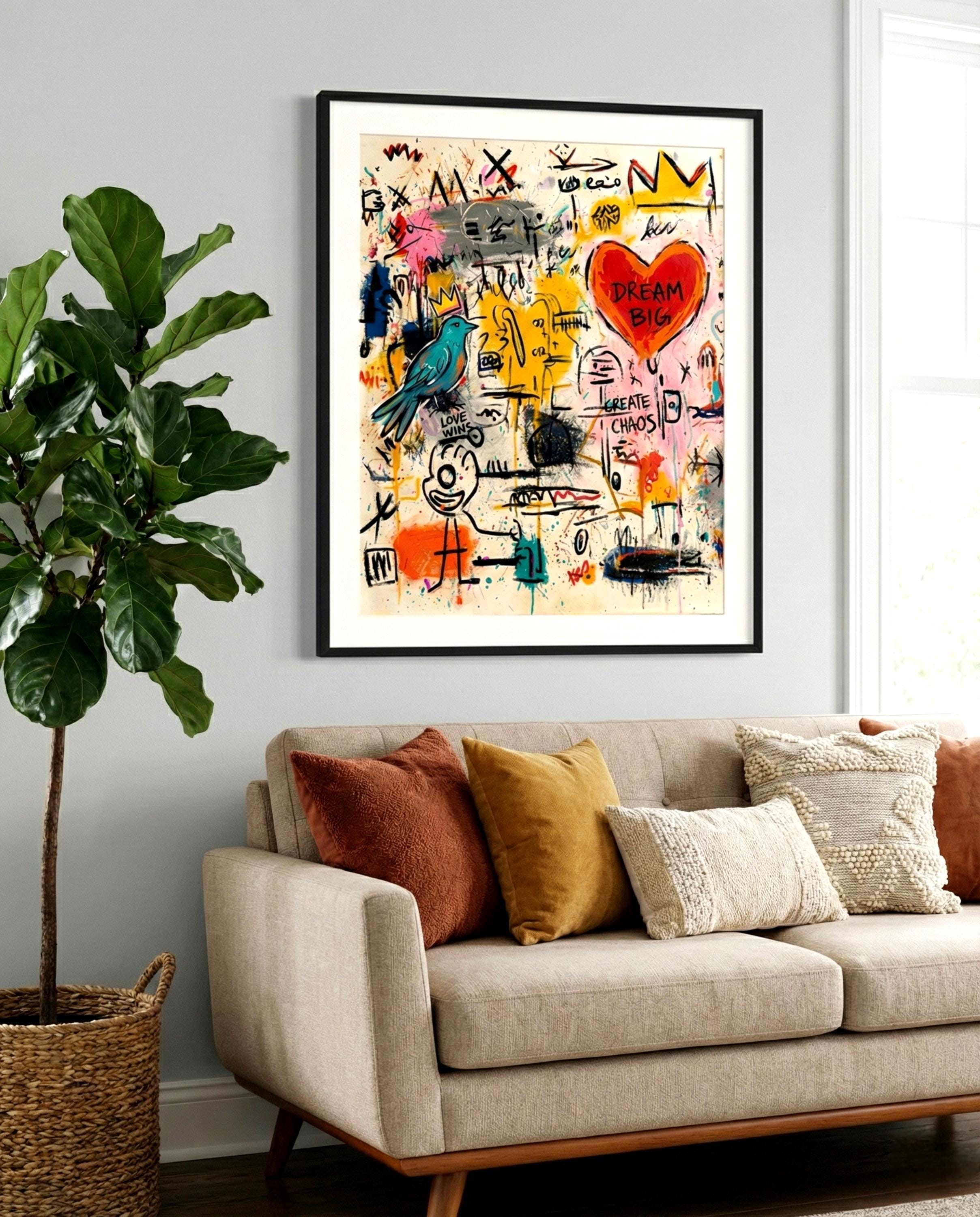 Urban Expressionist Wall Art, Modern Street Style Poster, Abstract ...
