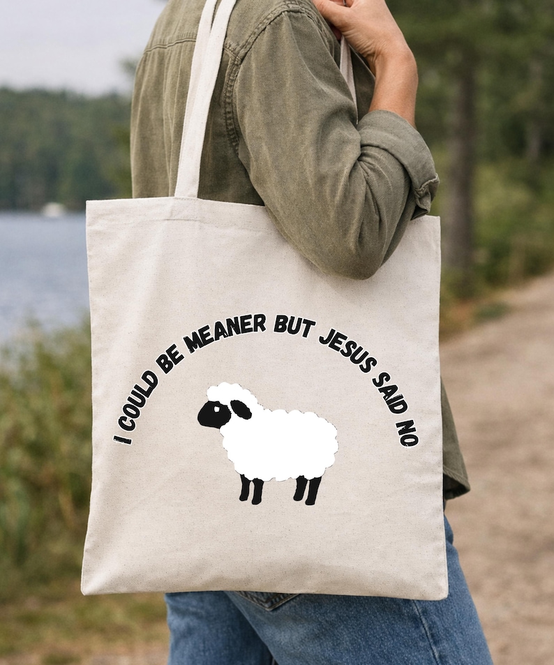 I Could Be Meaner but Jesus Said No PNG, Funny Christian Quote T-shirt ...