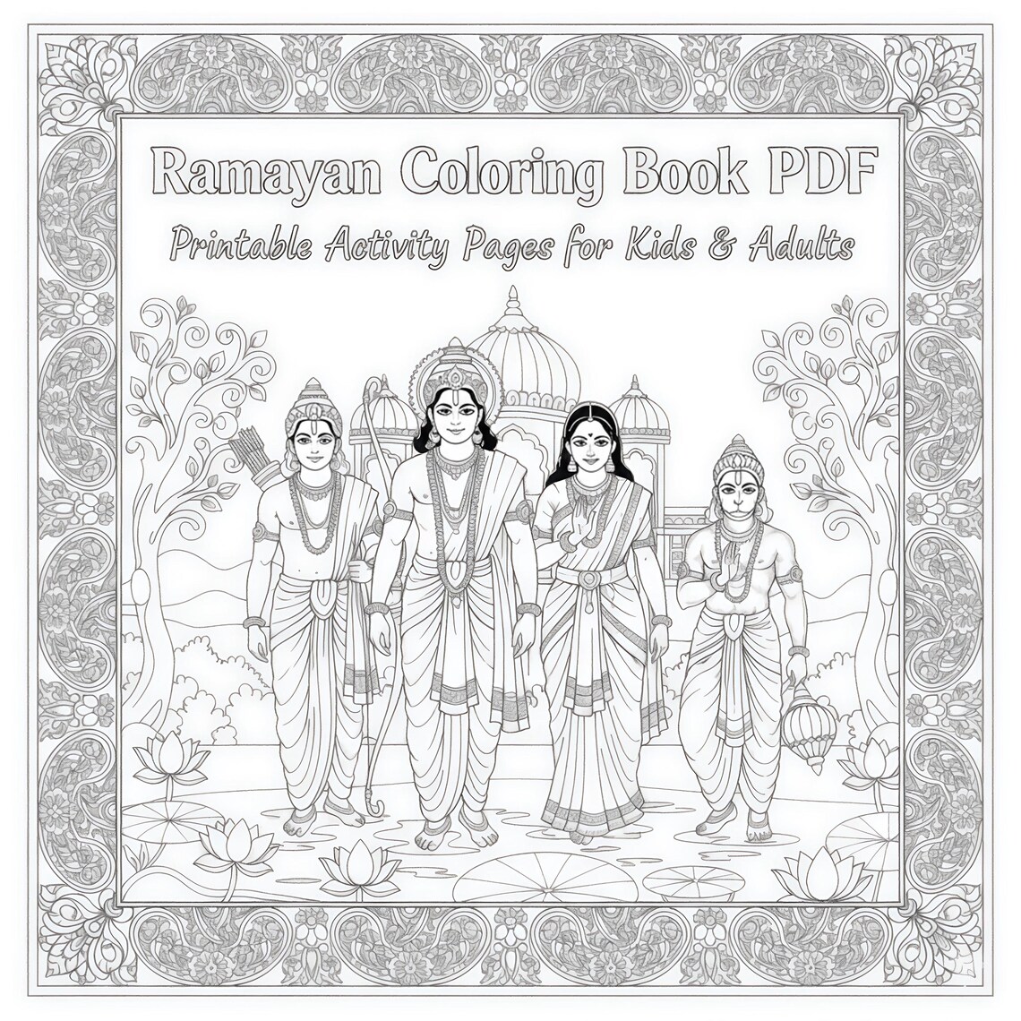 Ramayan Coloring Book PDF – Indian Mythology Printable Activity Pages ...
