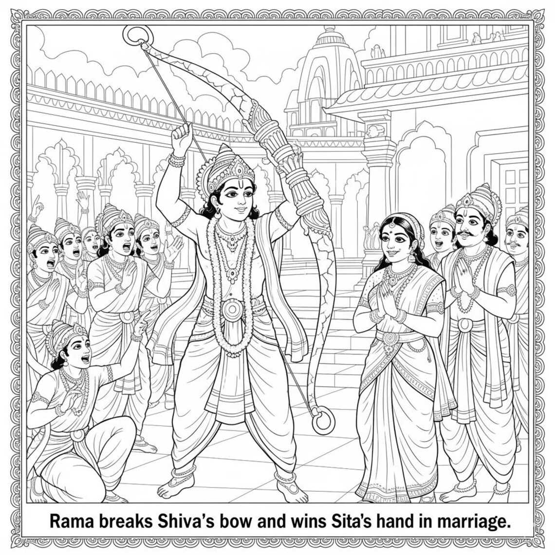 Ramayan Coloring Book PDF – Indian Mythology Printable Activity Pages ...