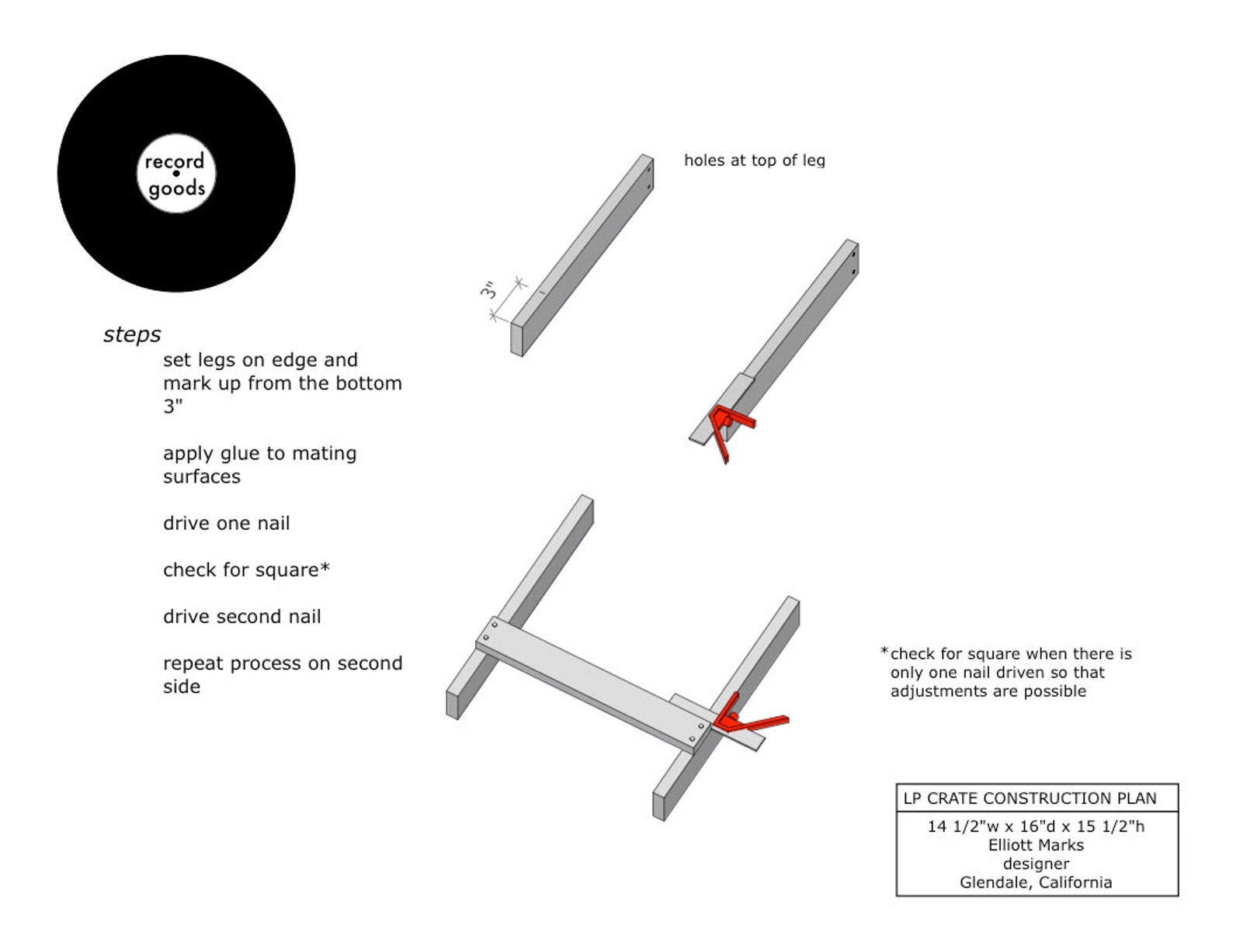 LP Record Crate Plans - Etsy