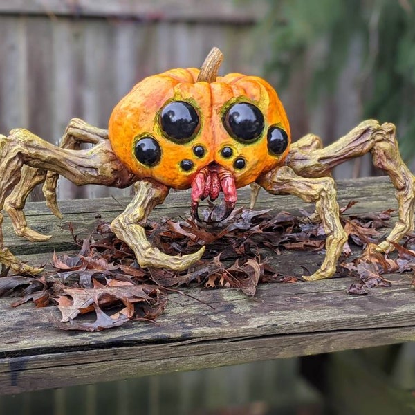 Pumpkin Spider - Etsy