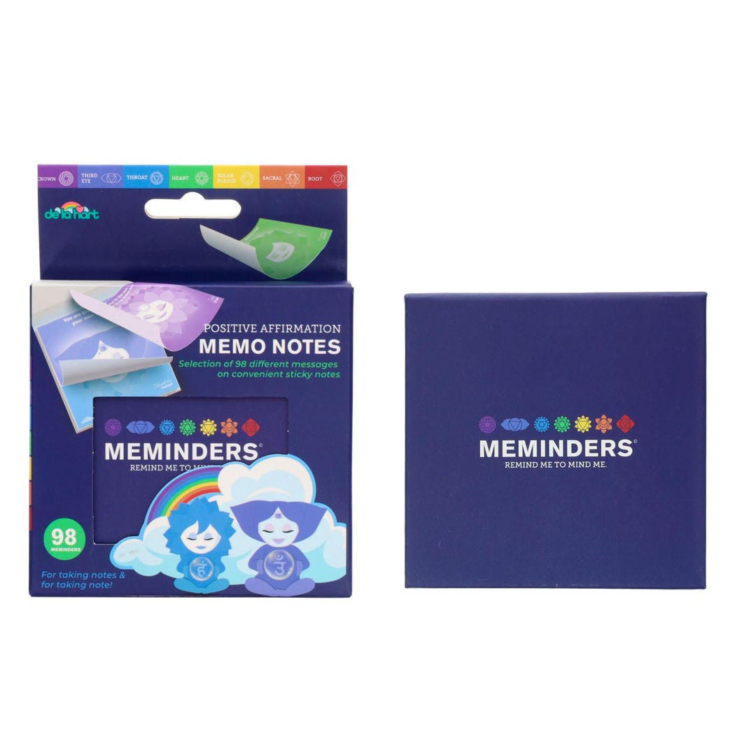Meminders© - Positive Affirmation Memo Note – Selection of 98 Different ...