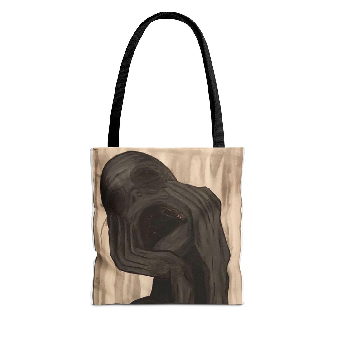 Emotional Expression Tote Bag: Art-inspired Polyester Carryall - Etsy