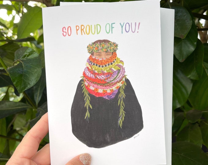 So Proud of You! - Hawaii Graduation Lei Card - Etsy