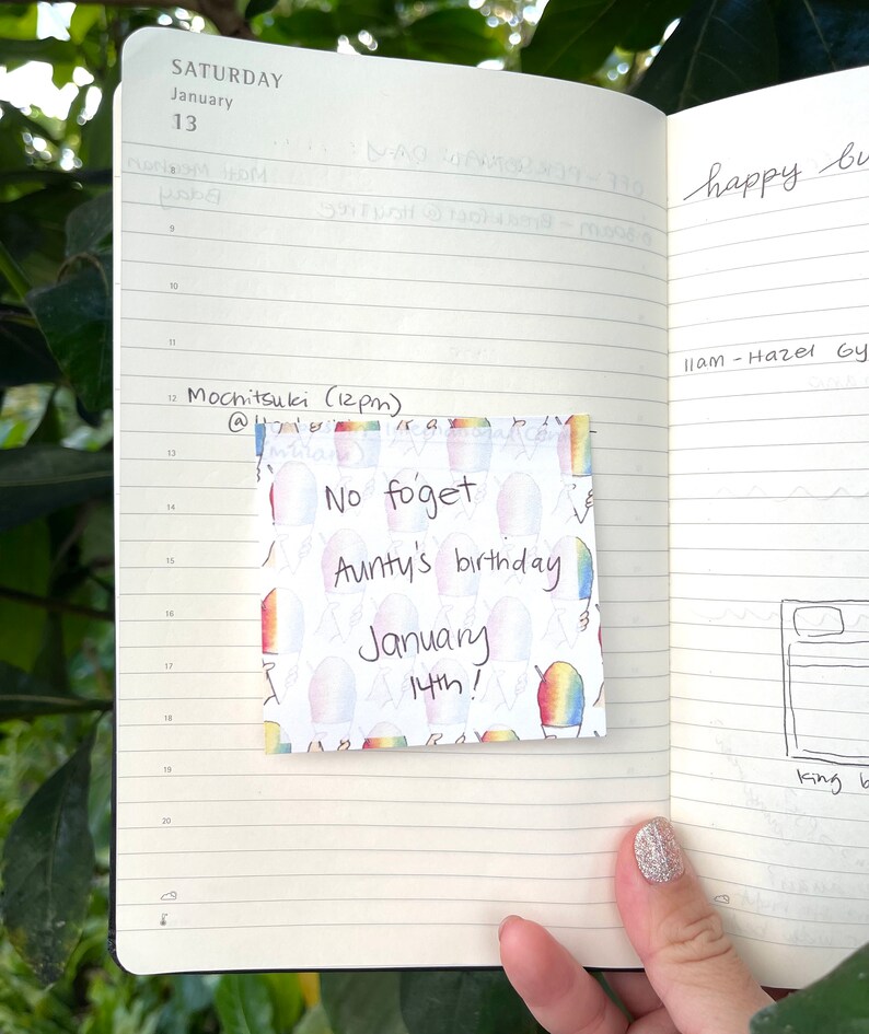 Shave Ice Post-it Notes (3x3 Inch Square - 50 Ct) - Etsy