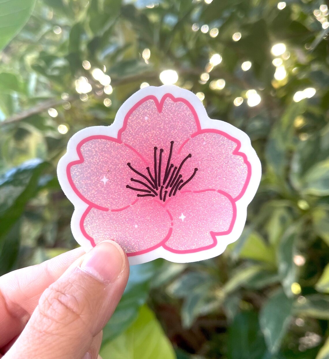 Sakura Stardust Sticker - Etsy