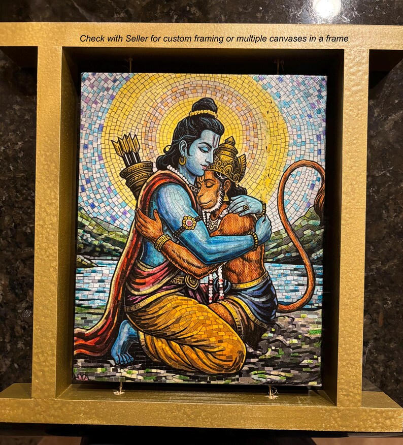 Rama Gifts Hanuman With a Hug for All the Selfless Service That He Has ...