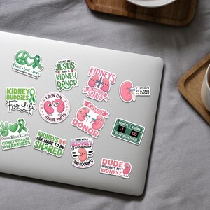 12 PCS Kidney Donor Sticker Pack – Kidney Disease Awareness, Kidney ...