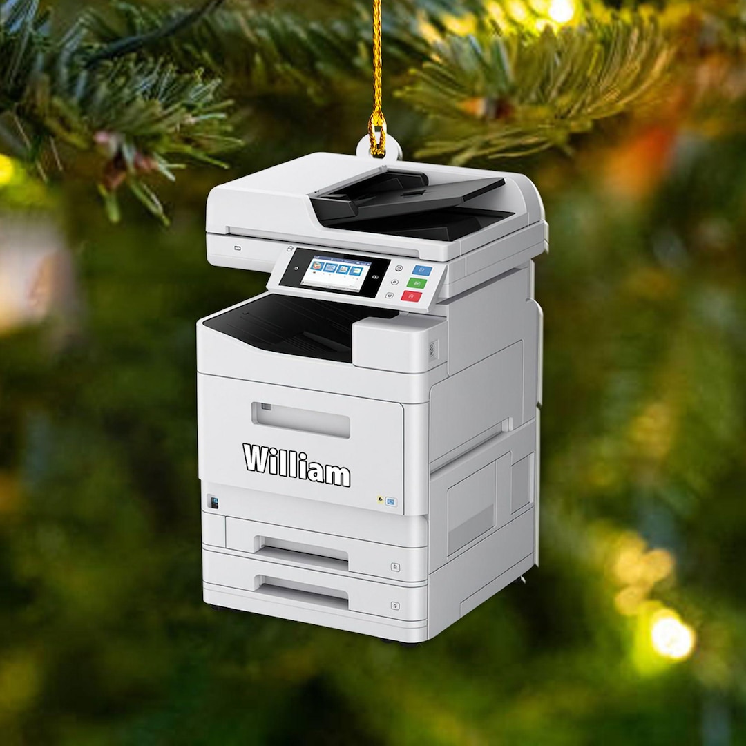 Personalized Printer Christmas Ornaments, Flat Holiday Ornaments for ...