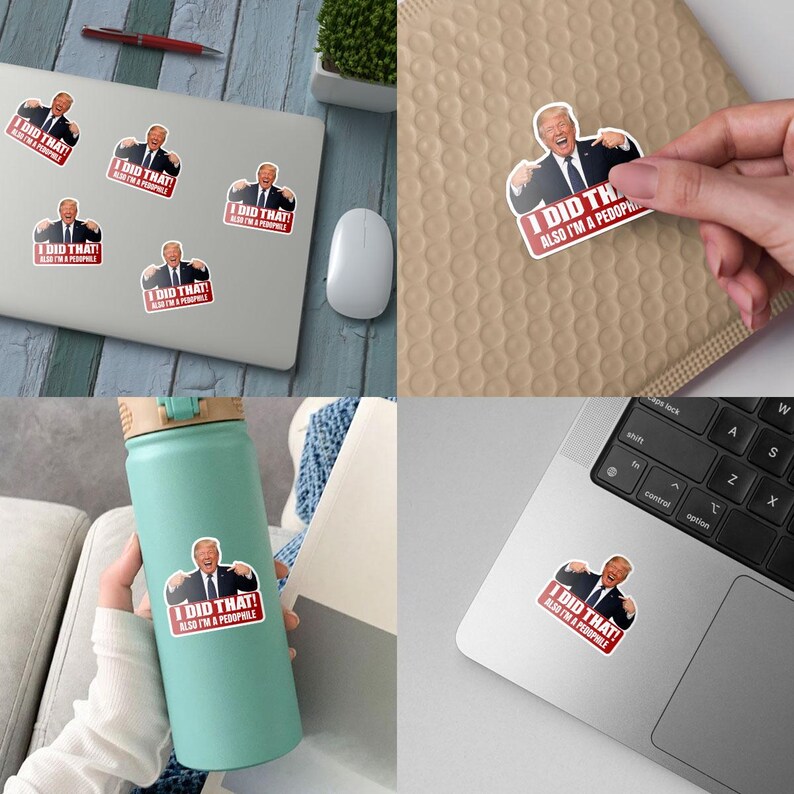 100pcs Trump I Did That Sticker Pack, Anti Trump Stickers, Gas Price ...