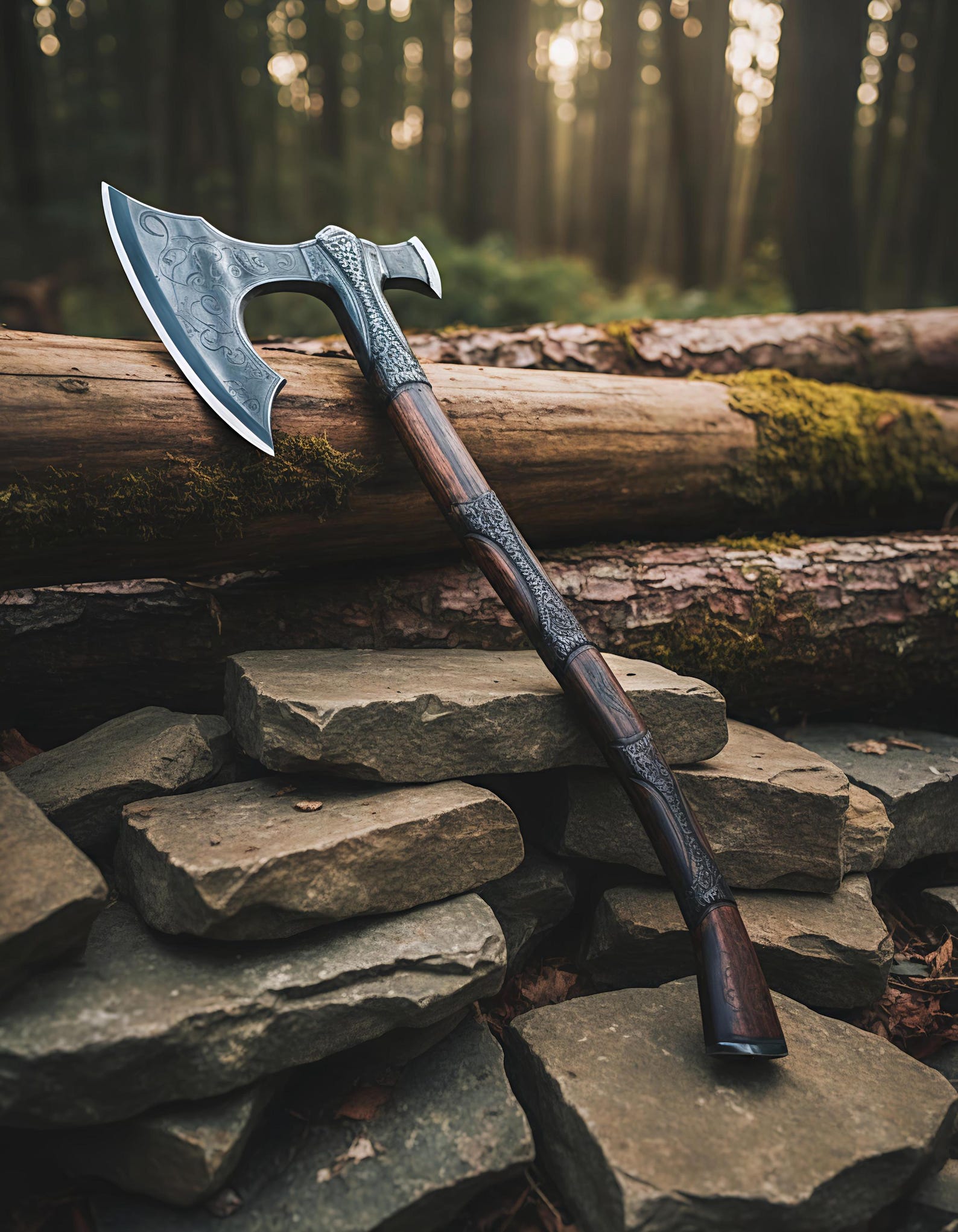 Handmade Engraved Axe Carbon Steel Noric Design Hatchet - Etsy