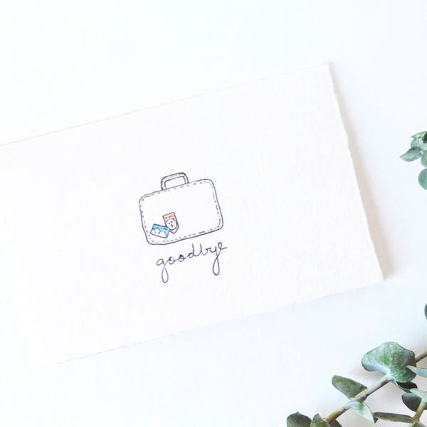 Simple Farewell Card - Etsy