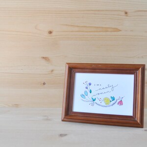 Simple Affirmation - Flower Art Print - I Am A... - Etsy Canada