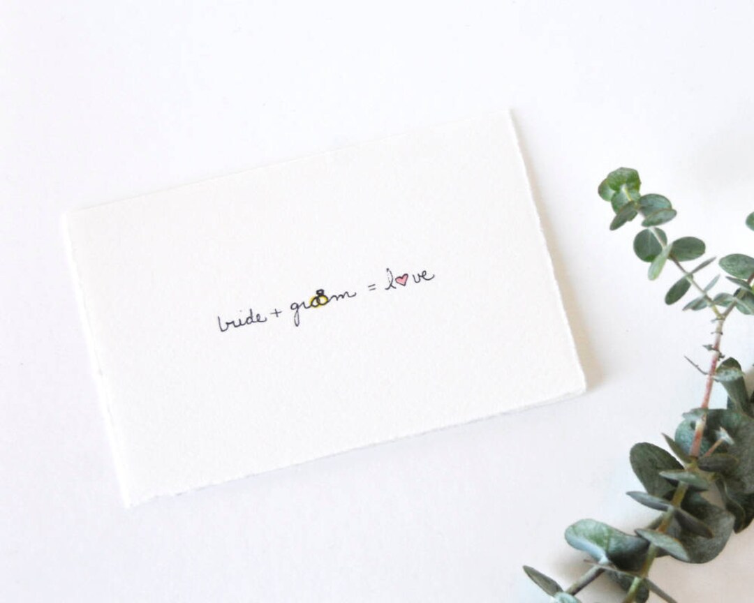 Simple Wedding Card Wedding Shower Invitation Wedding Equation - Etsy