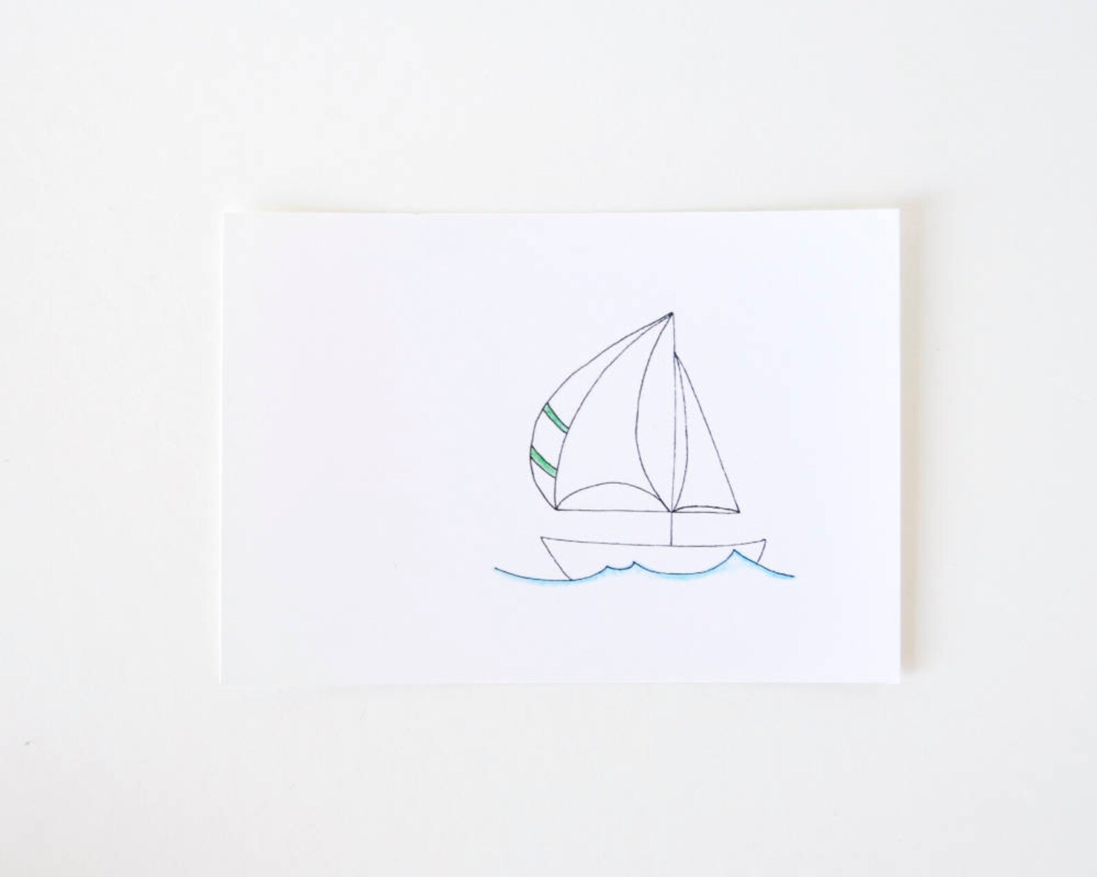Simple Sail Boat Line Drawing Limited Edition Art Print - Etsy