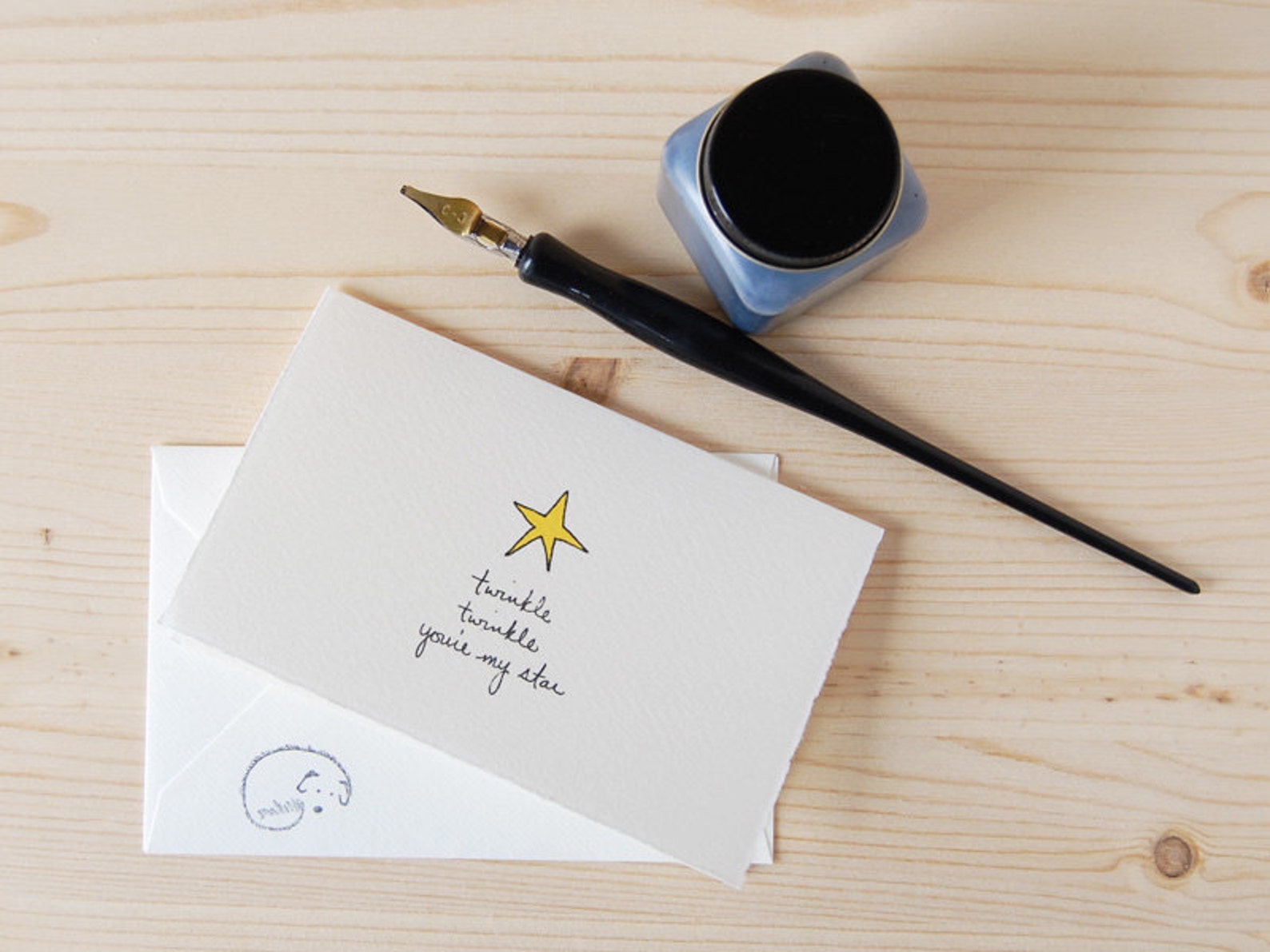 Cute Childrens Card - Sweet Star Love You Card - Twinkle Twinkle - Etsy