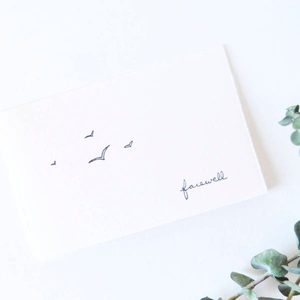 Simple Farewell Card - Etsy