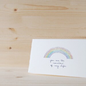Simple Love Card - Anniversary Card - Rainbow of My Life - Etsy