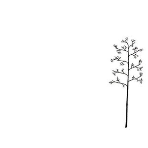 Minimalist Art Print - Tree Line Drawing - the Winter's Tree - Etsy