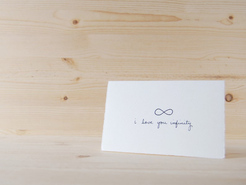 Simple Valentine - Love You Infinity - Etsy