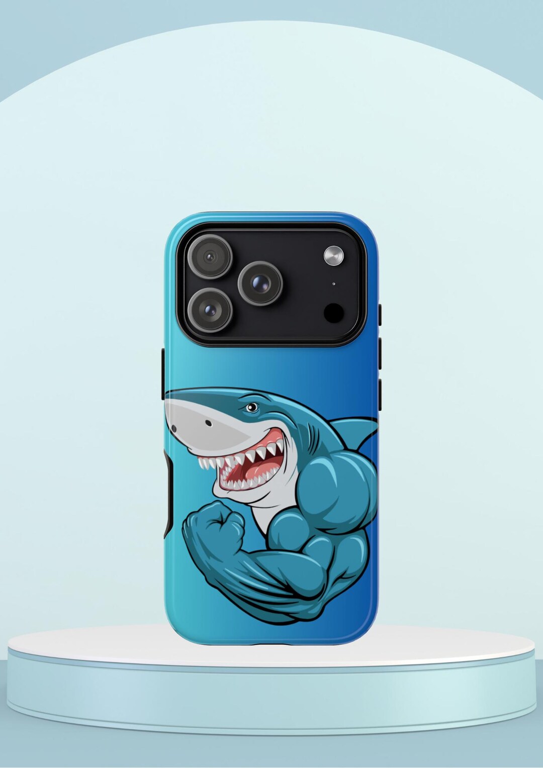 Muscle Shark Phone Case, Cute Shark Case, Tough Cases for Kids, Shark ...