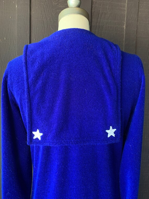 Royal Blue Sailor Style Beach Cover Up Robe | Chantel… - Gem