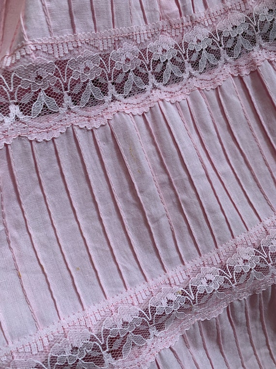 Pink Pintuck and Lace Mexican Wedding Dress | Cottage… - Gem