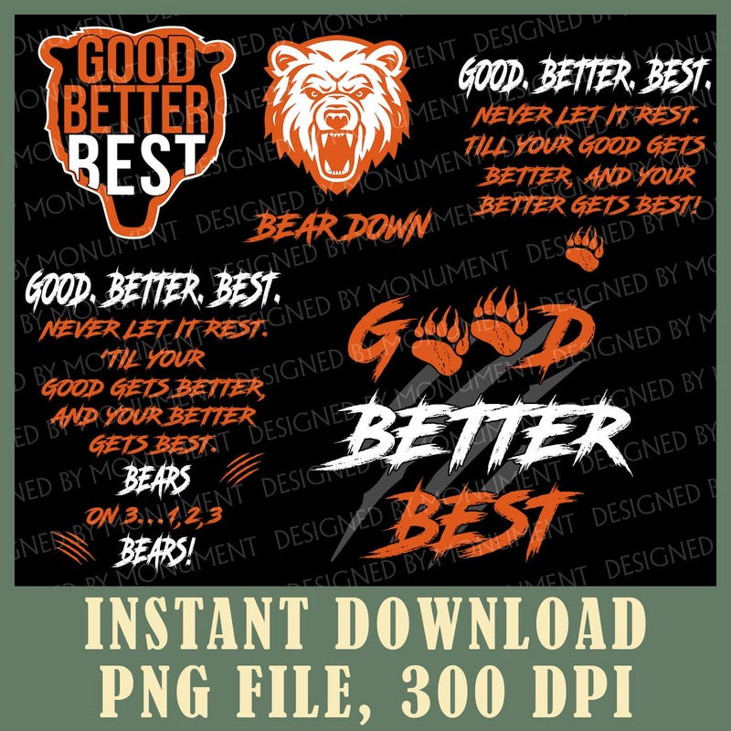 Good Better Best Chicago Bears Sweatshirt - Etsy