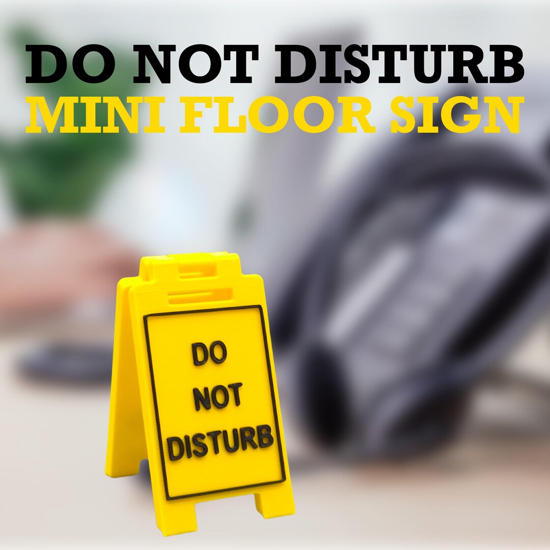Custom “do Not Disturb” Mini Desk Sign With Foldable Design - Etsy