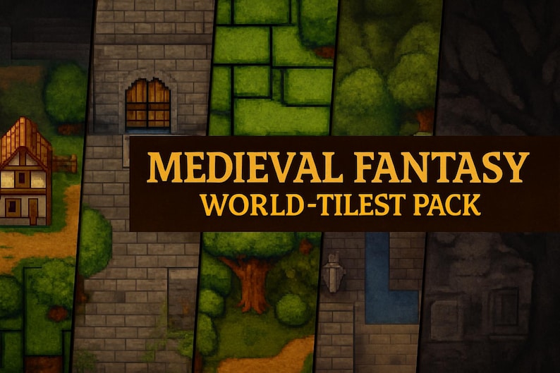 Medieval Fantasy World Tileset Pack – Pixel Art 32x32, RPG Tiles, Game ...