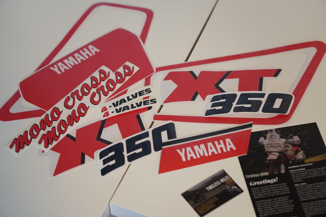 Yamaha XT350 Sticker / Decal Set Complete - Etsy