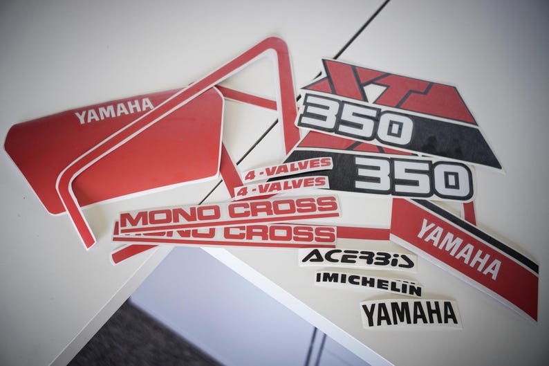 Yamaha XT350 Sticker / Decal Set Complete - Etsy