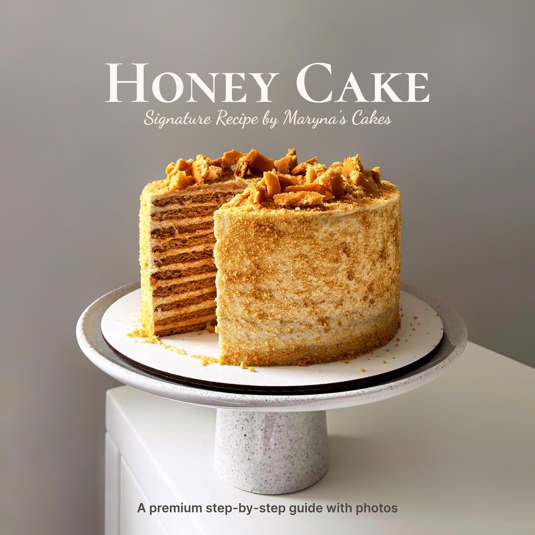 Digital Recipe — Honey Cake Layered Dessert | Step-by-step PDF Baking ...