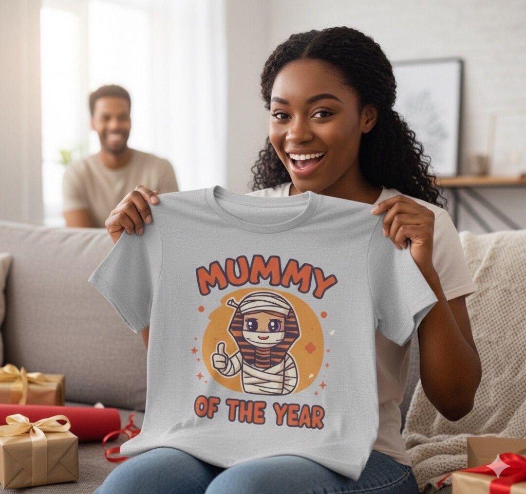 Mummy of the Year Halloween Tee: Unisex Heavy Cotton Graphic Shirt - Etsy