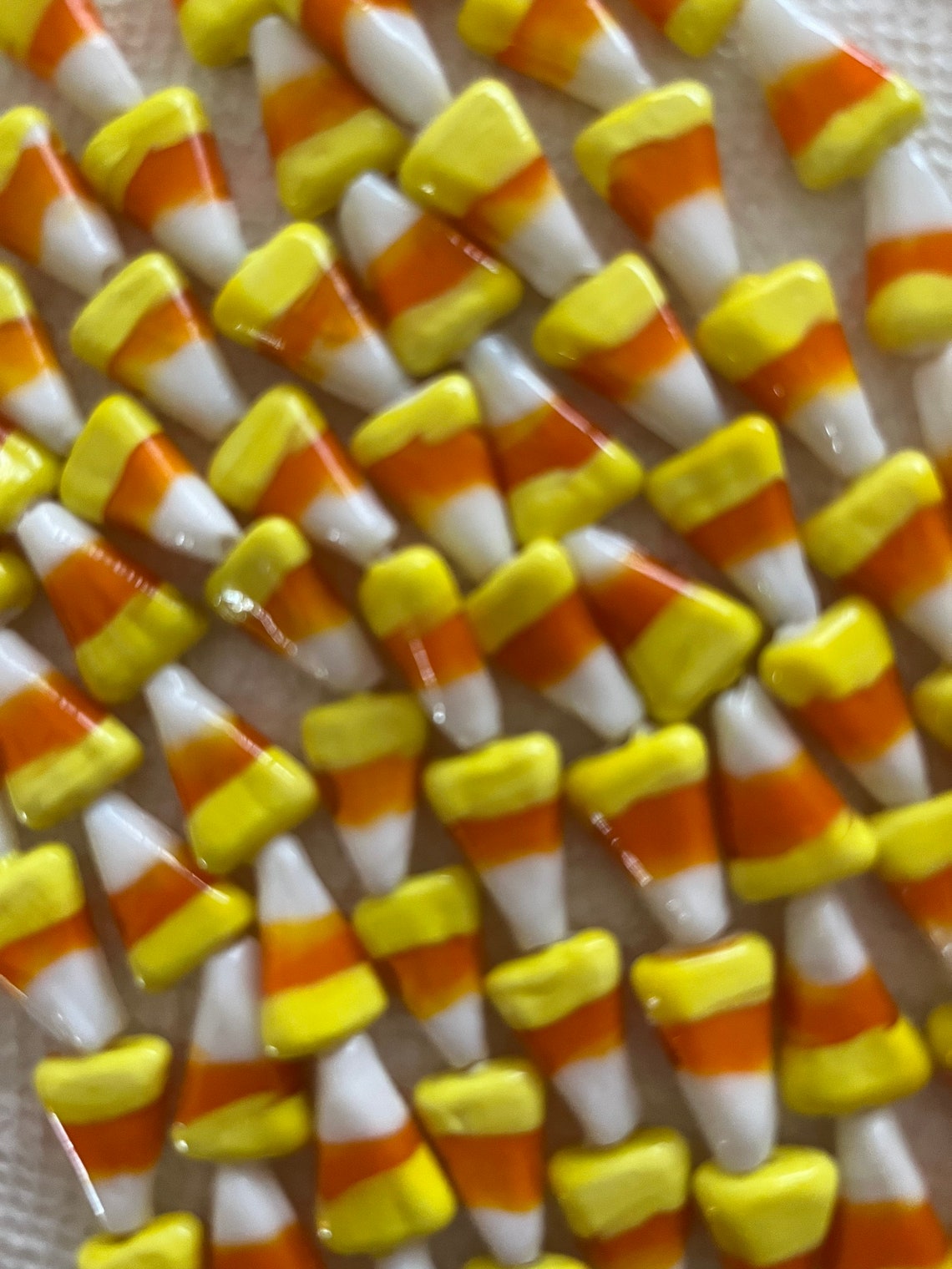 Candy Corn Glass Beads Look so Real but Do Not Eat 10 Beads - Etsy
