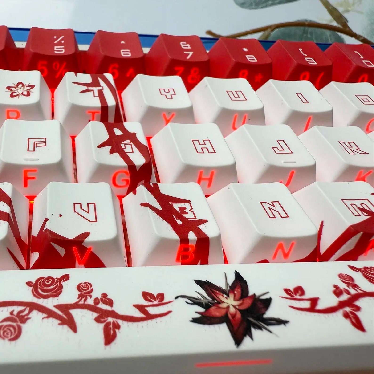 Wuthering Waves Camellya Anime Keyboard Keycaps 100-key PBT Dye ...