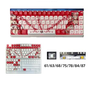 Wuthering Waves Camellya Anime Keyboard Keycaps 100-key PBT Dye ...