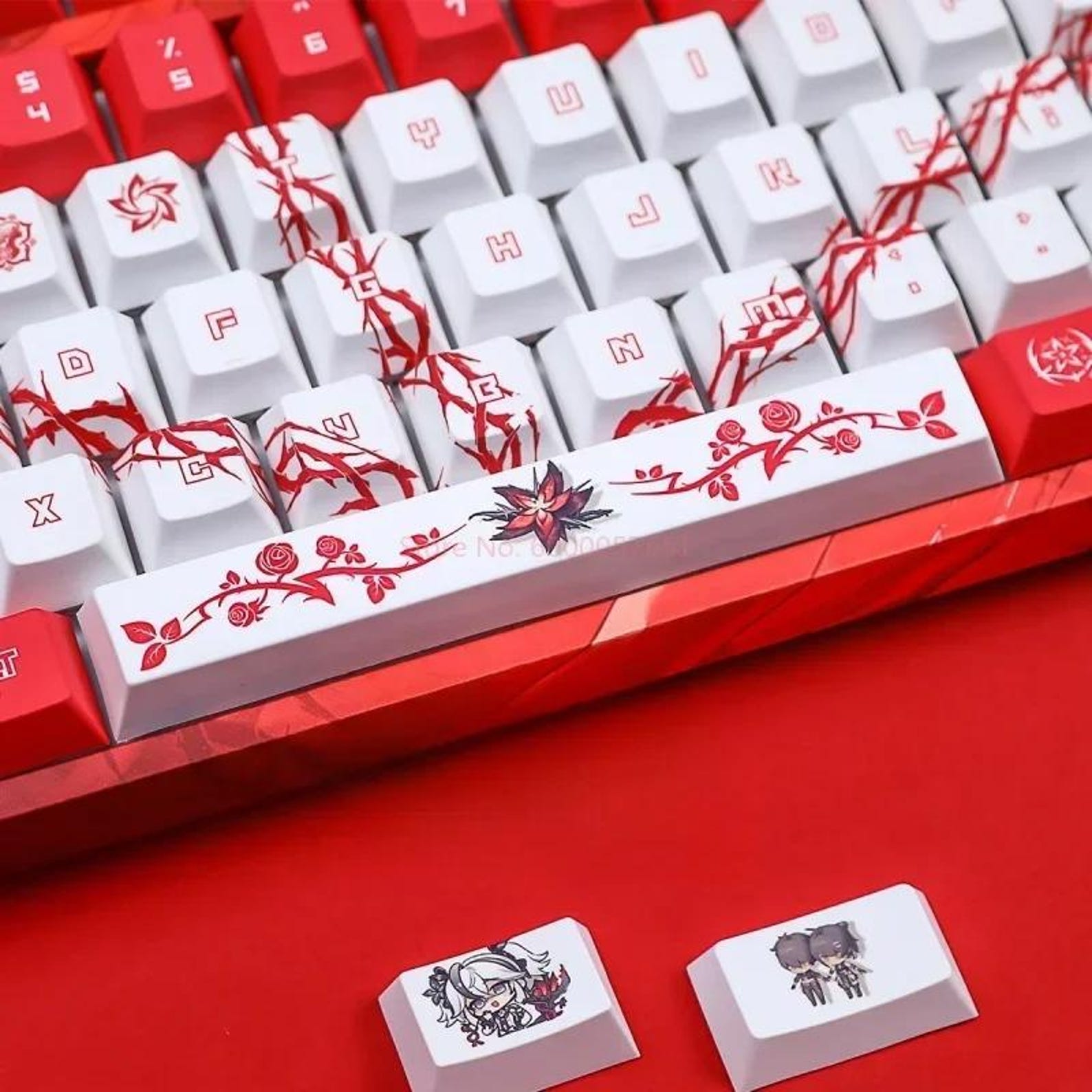 Wuthering Waves Camellya Anime Keyboard Keycaps 100-key PBT Dye ...