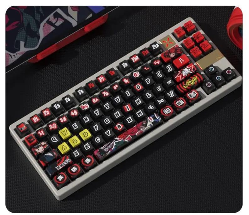 Violet Persona5 Keycap Set | 122 Keys OEM PBT Pudding Keycaps ...