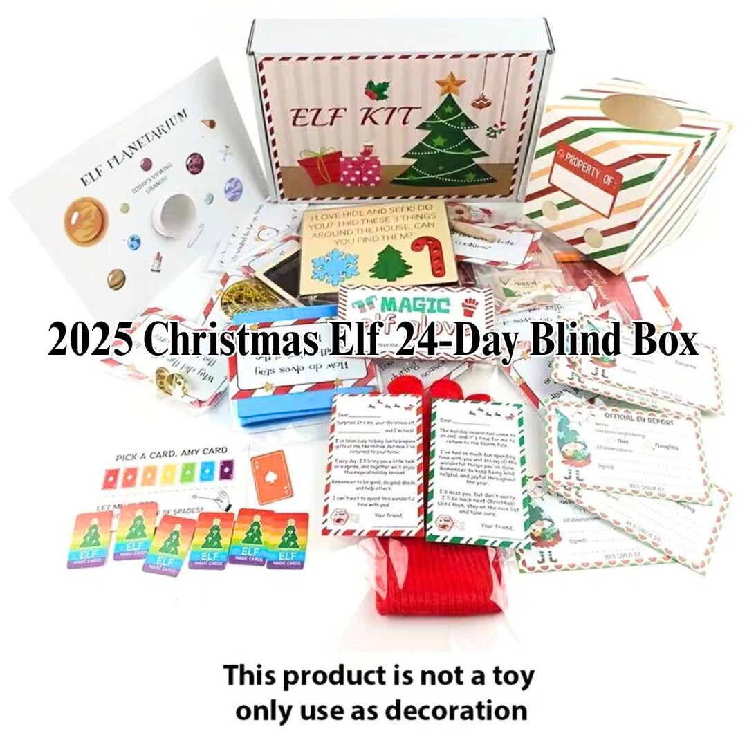 2025 Christmas Elf 24-day Blind Box, Elf Mischief, Personalized Gift ...