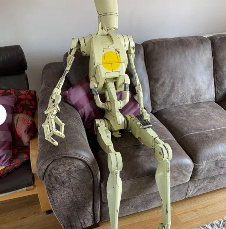 Life-size Droid STL – Full Scale 3D Display Statue Printable Sci-fi ...
