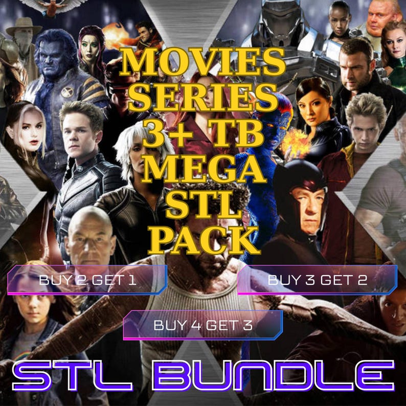 3+ TB Movies & Series STL Mega Pack – 3D Printable Figures, Props ...