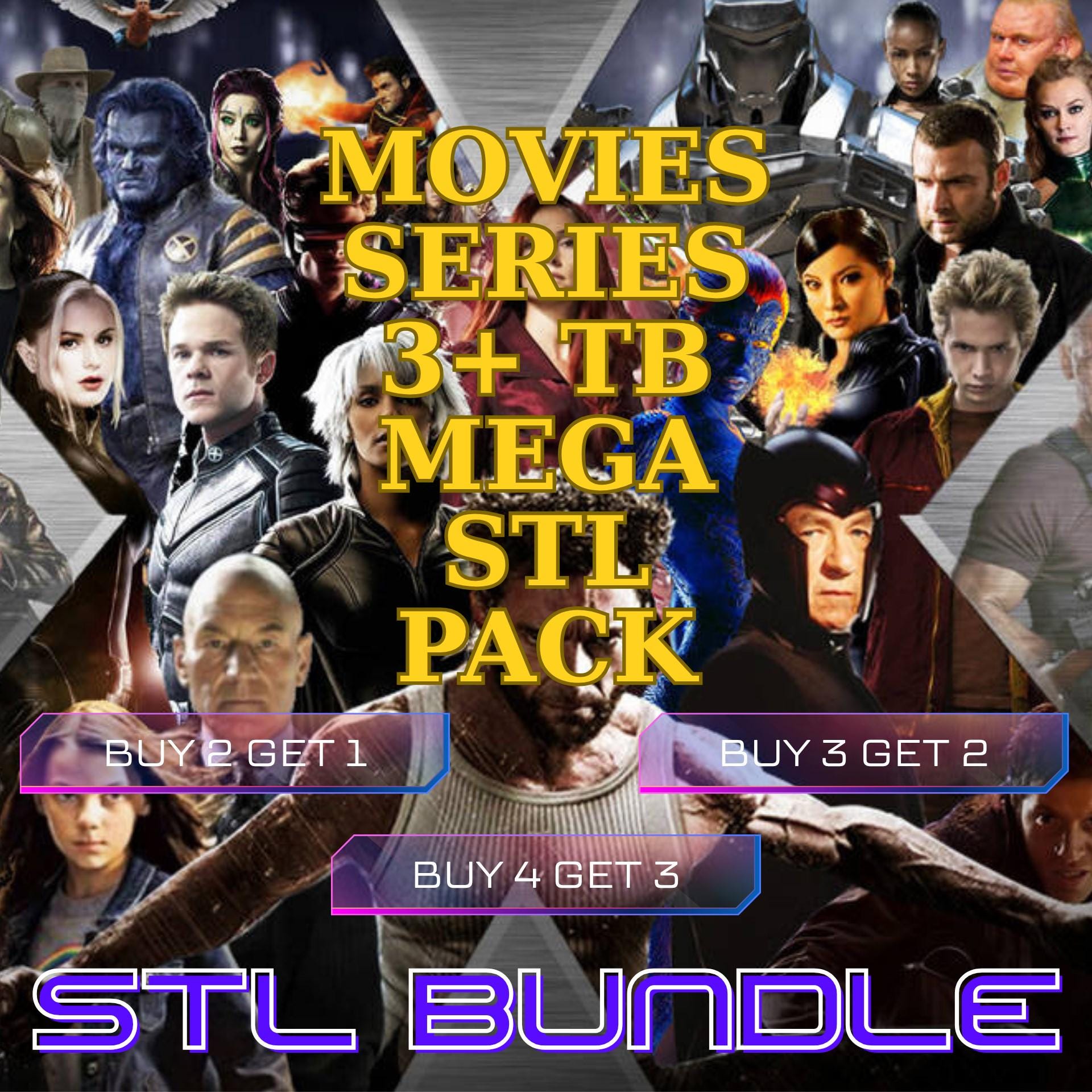 3+ TB Movies & Series STL Mega Pack – 3D Printable Figures, Props ...