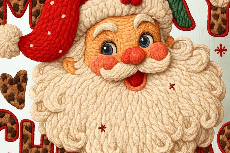Santa Print PNG, Vintage Christmas Clipart, Retro Santa Design - Etsy