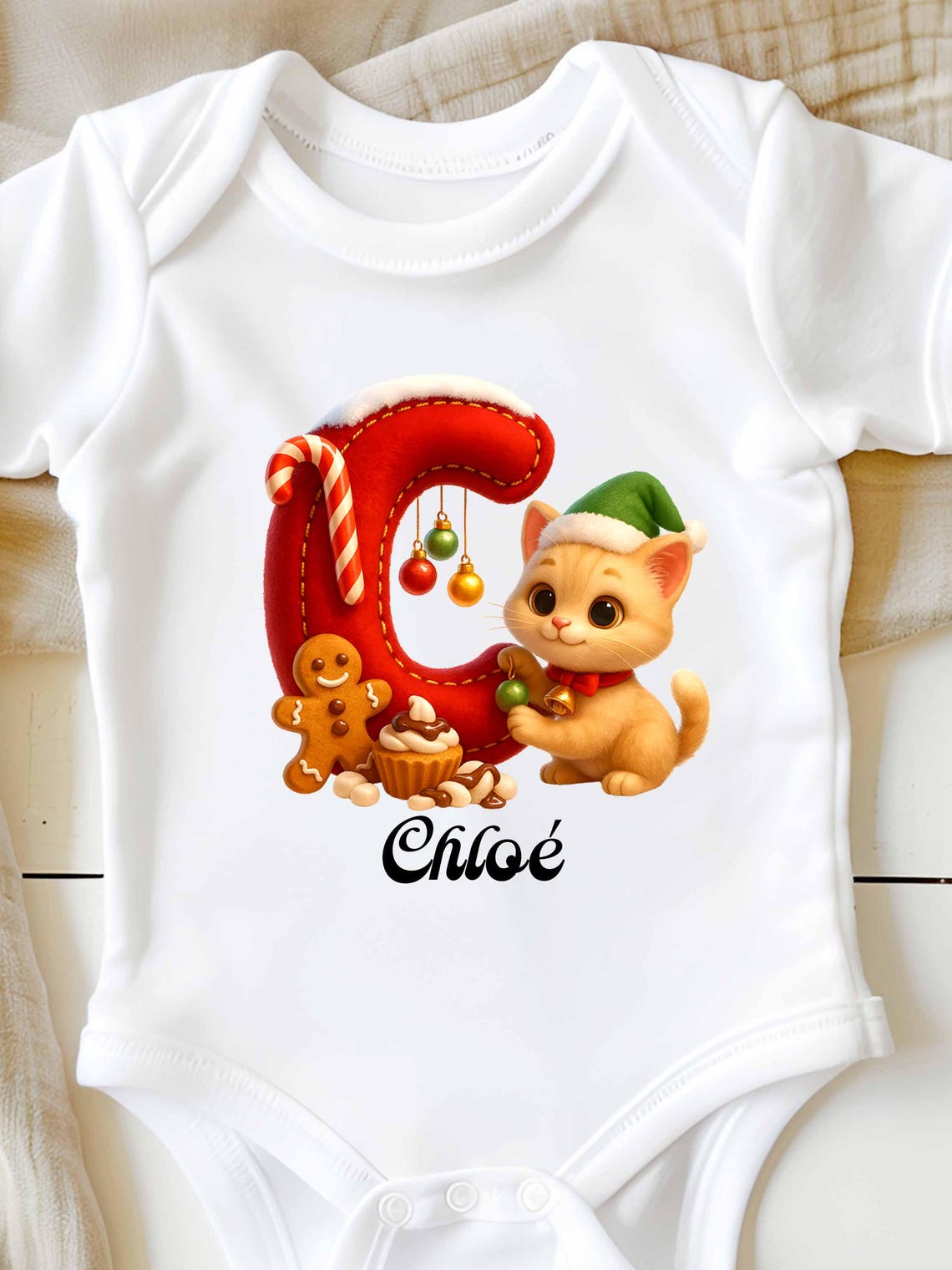 Personalized Christmas Alphabet A–Z | Xmas Gift | Kids Holiday Clipart ...