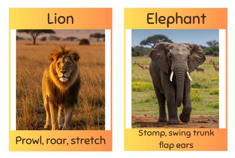 Animal Movement Cards | EYFS Printable | Preschool Gross Motor Skills ...