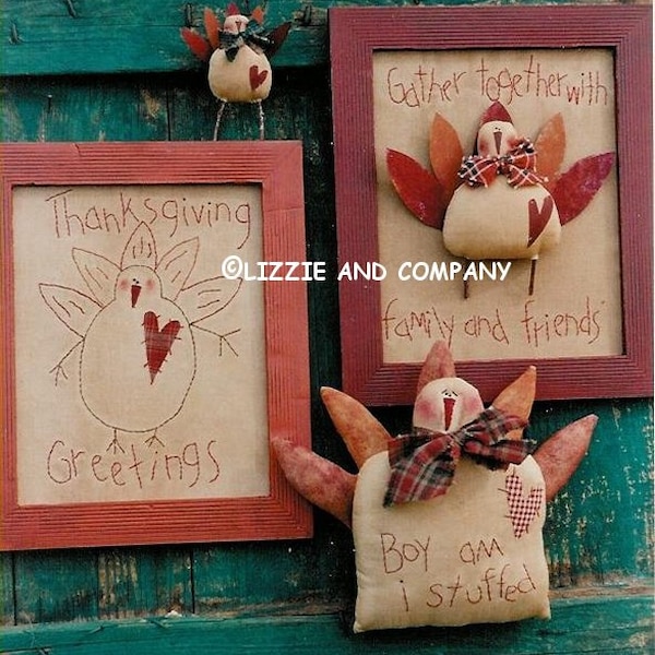 Primitive Turkey Pattern - Etsy