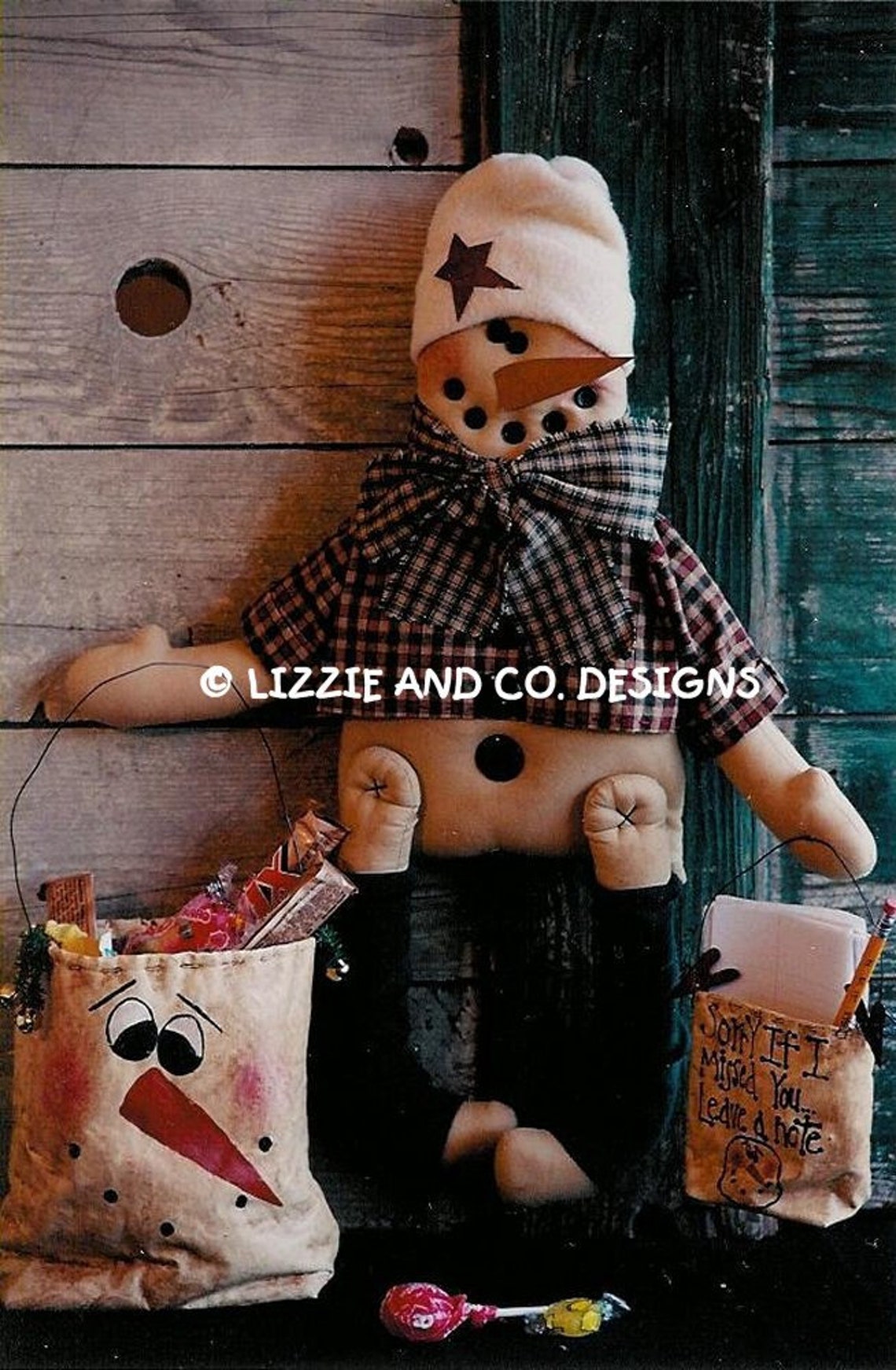 Snowman Doll Pattern Primitive Snowman Doll Pattern Snowman | Etsy