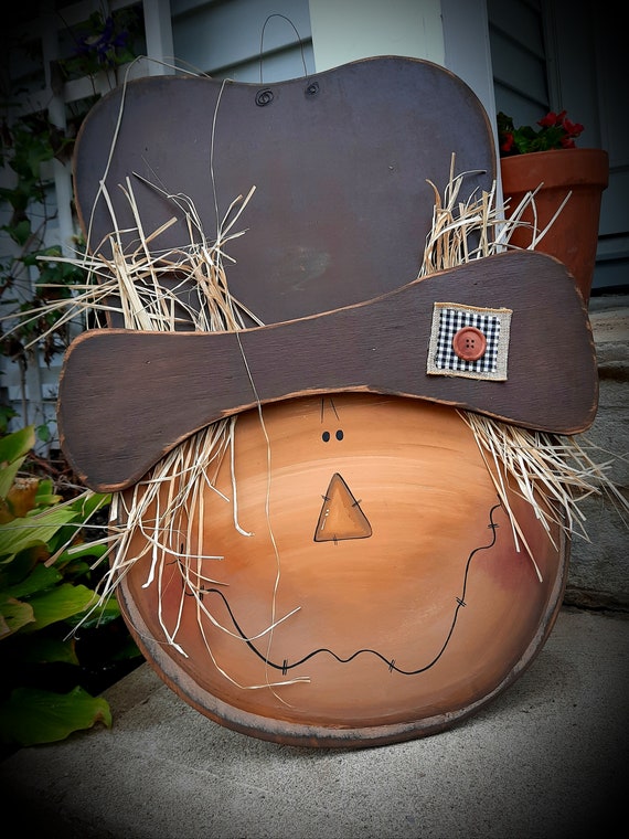 Wood Scarecrow Door Display/hanging Scarecrow/ Made per Order - Etsy